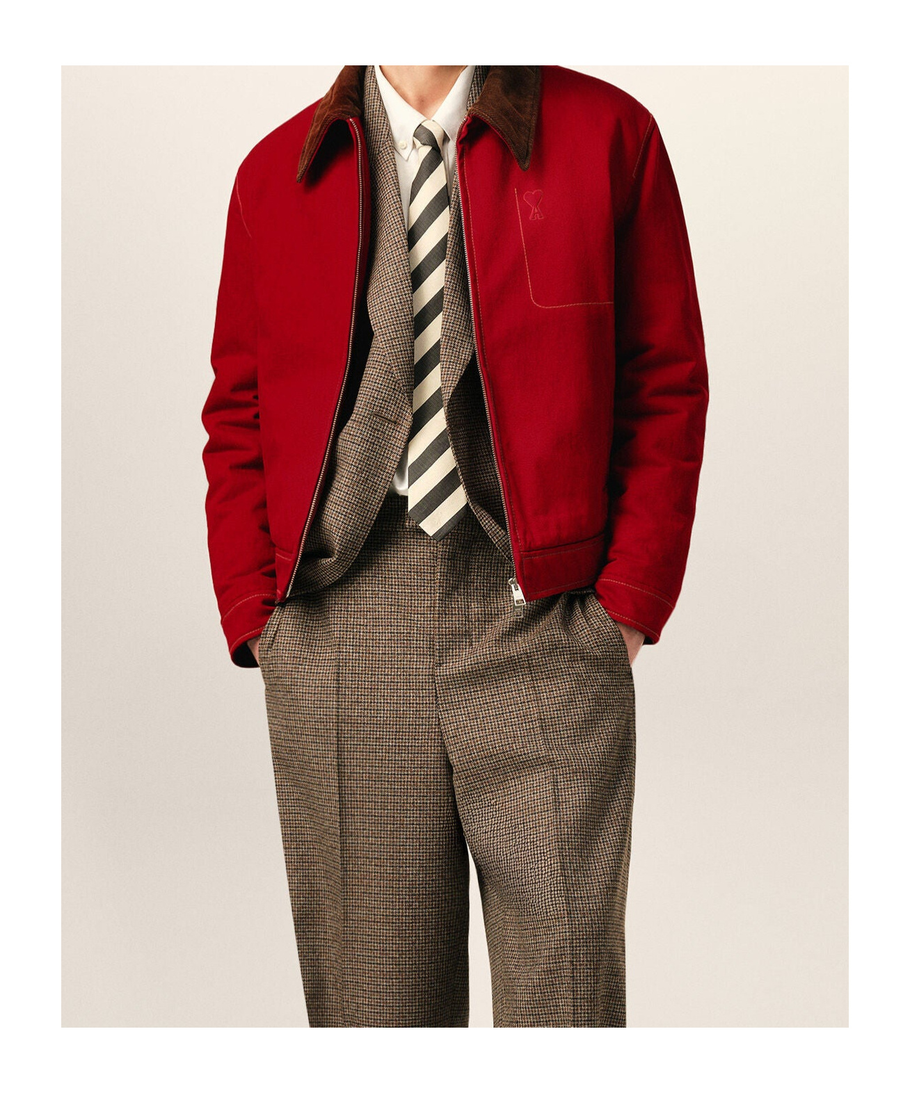 AMI Ami Paris Zip-Up Padded Jacket
